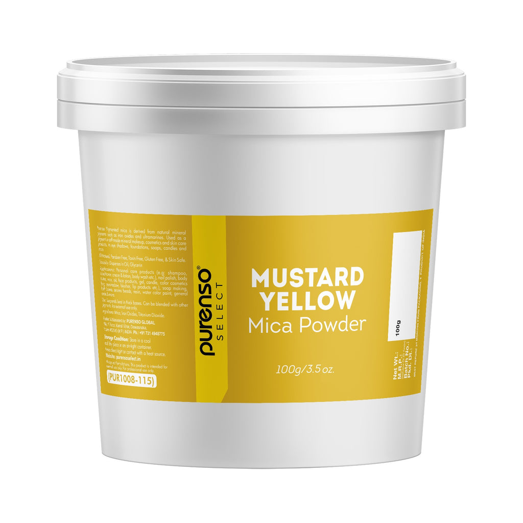 Mustard Yellow Mica Powder - Purenso Select