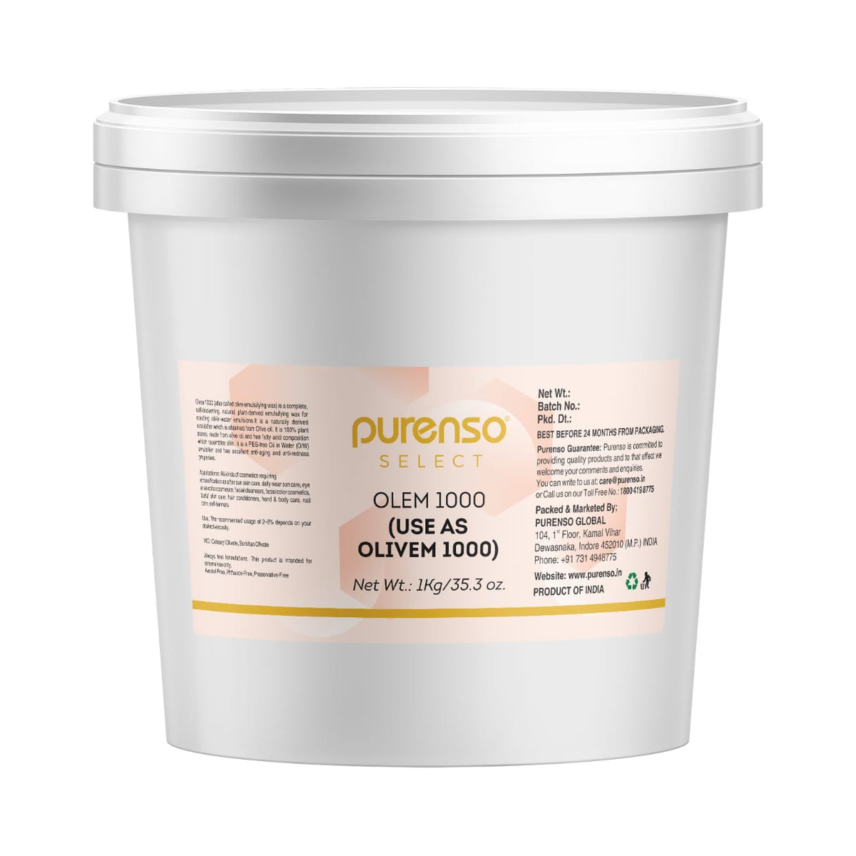 Buy Olivem 1000 at Best Price in India I DIY Lotions & Cream online in India – Purenso Select