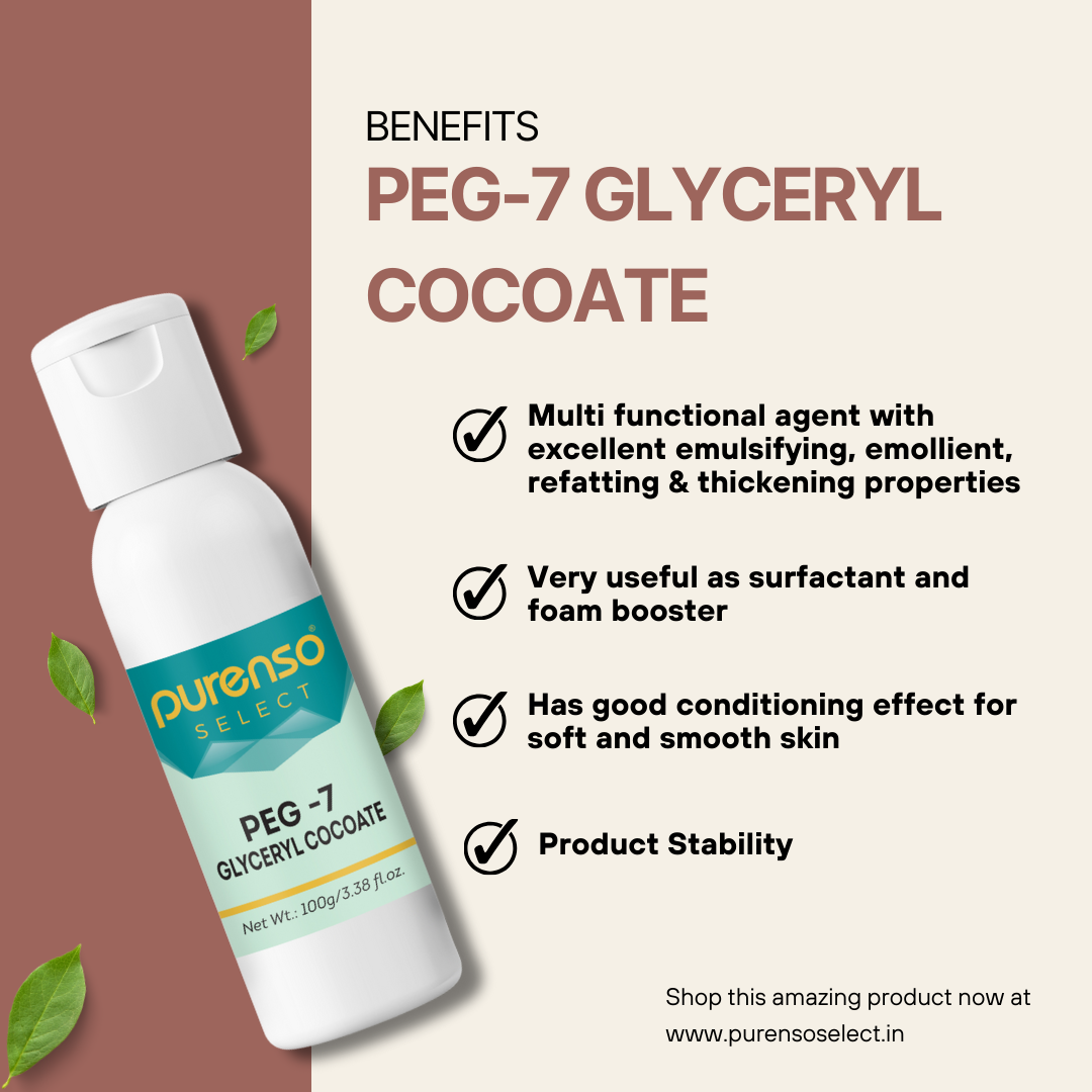 Buy PEG-7 Glyceryl Cocoate online in india - Purenso Select