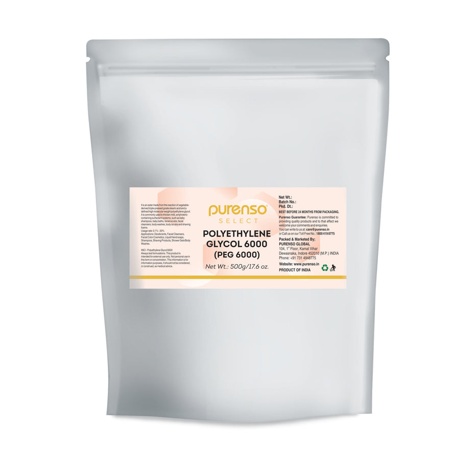 Buy online Polyethylene Glycol 6000 (PEG 6000) in india - Purenso Select