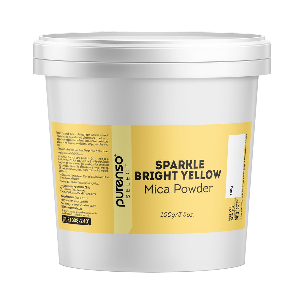 Sparkle Bright Yellow Mica Powder - Purenso Select