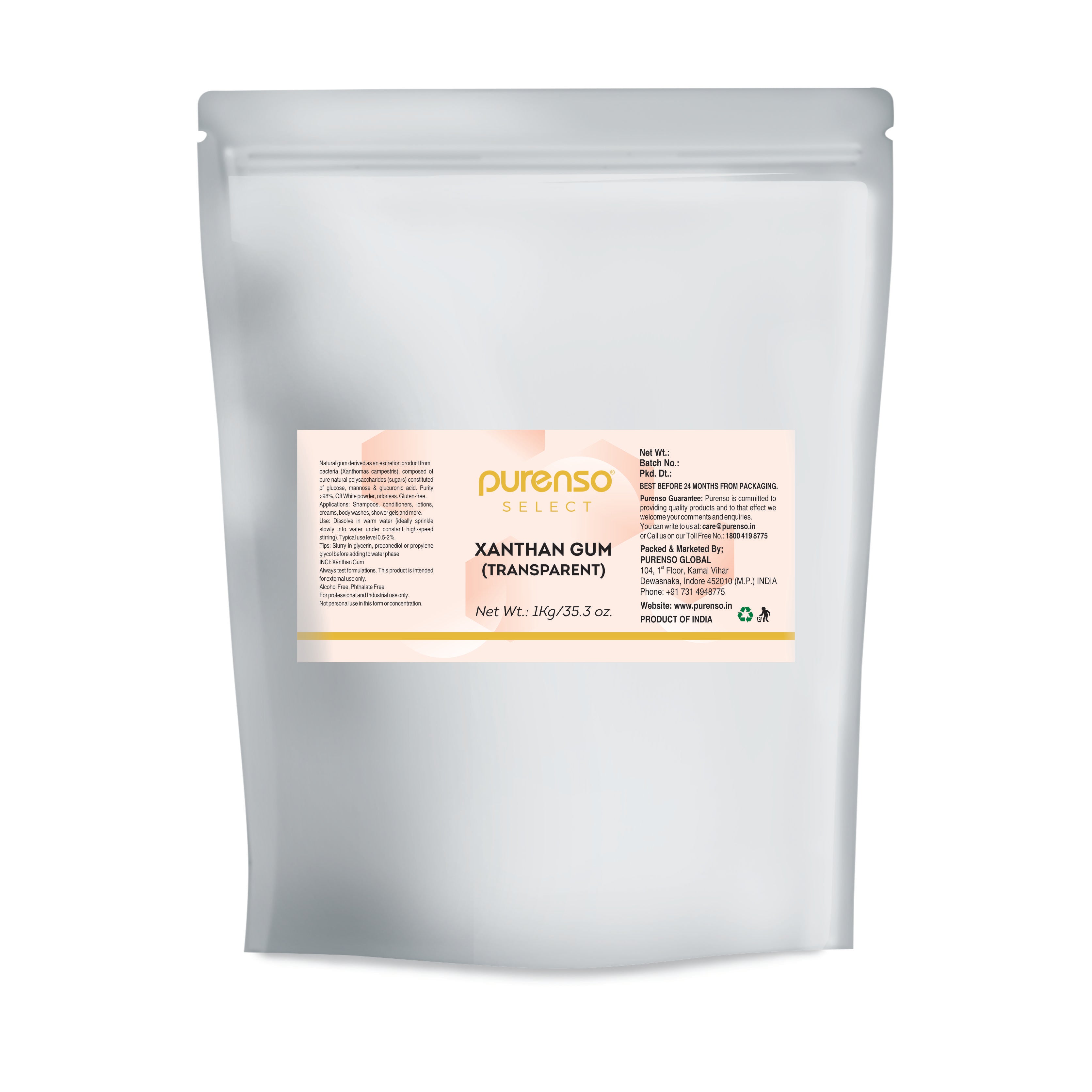Buy Xanthan Gum (clear & transperent) - Purenso Select