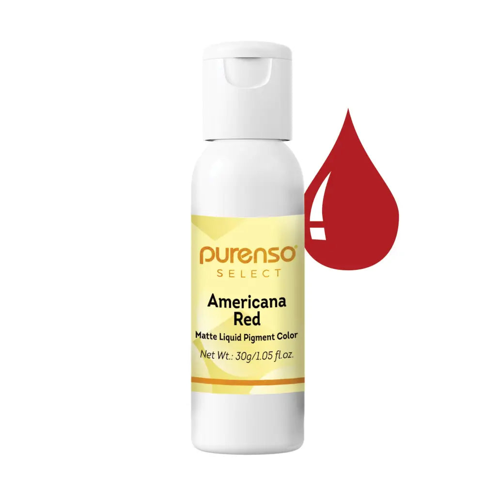 Matte Americana Red Liquid Pigment (Non Bleeding Colors) - Purenso Select