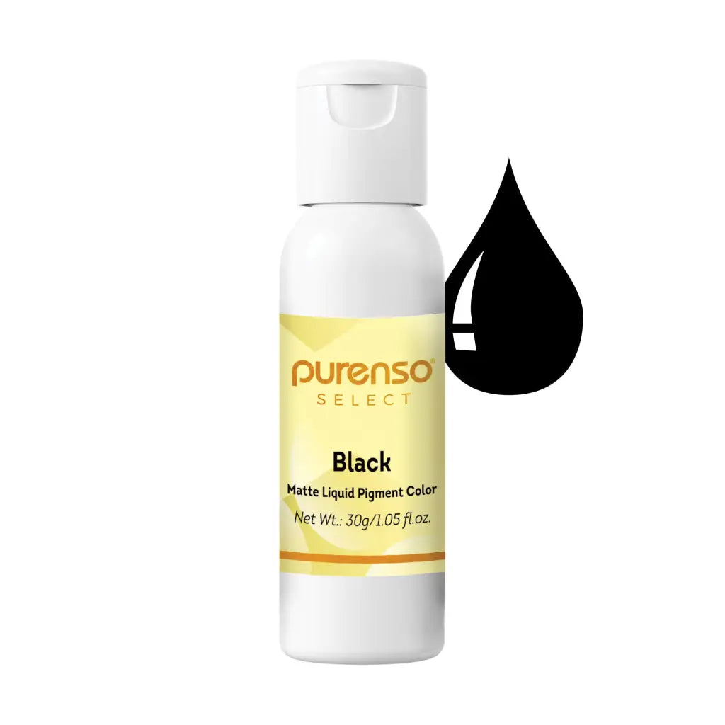Matte Black Liquid Pigment (Non Bleeding Colors) - Purenso Select
