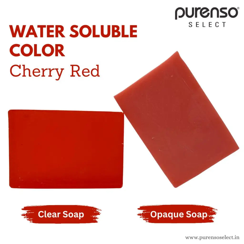 Water Soluble Liquid Colors - Cherry Red - Purenso Select